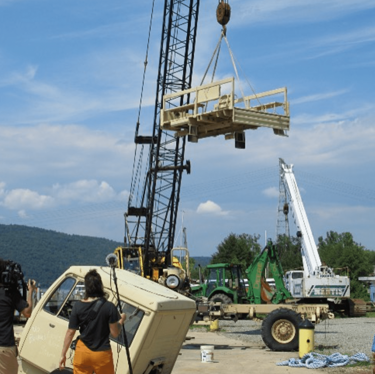 Preparing for the exhibition at BRIC Arts "What Happens After ...