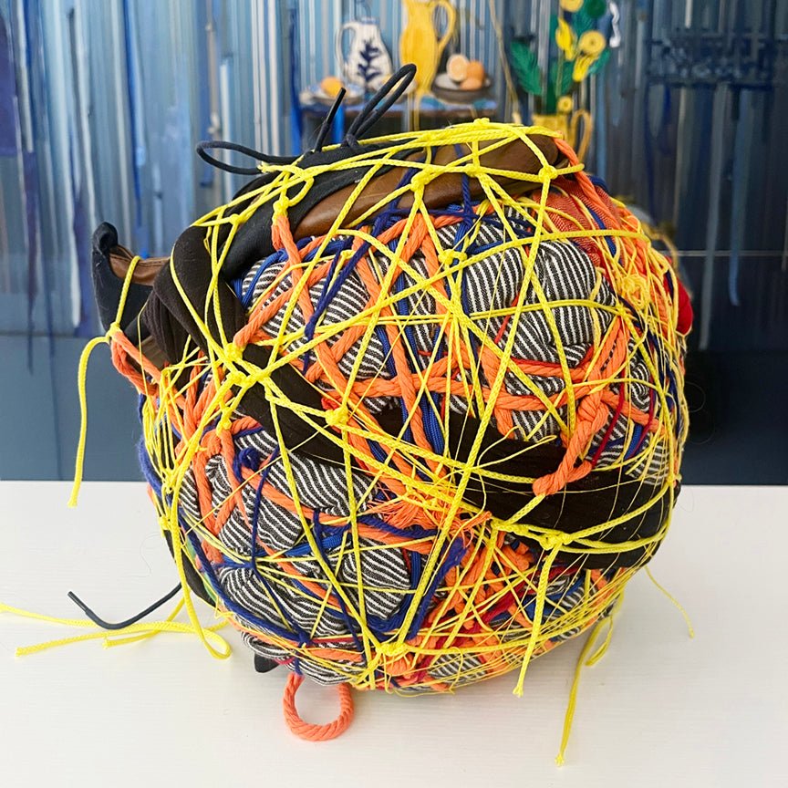 Cloth Bundle: Textile Sculpture | Soft Sculpture - marymattinglystudio